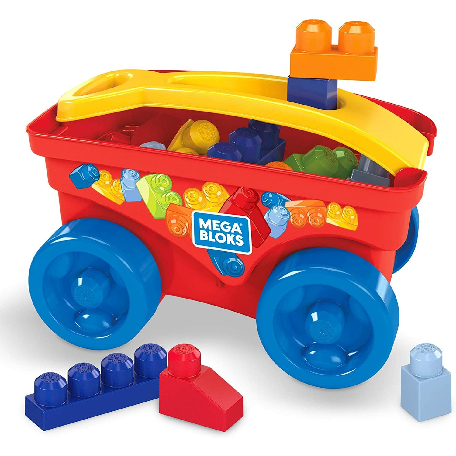 Mega Bloks GPY95 – Pull ’n Play Bausteine Wagen – 20 Bauteile – Spielium.de