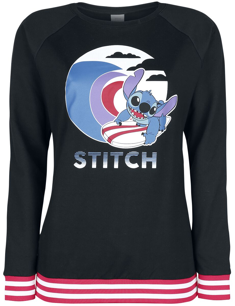 Lilo & Stitch Surf & Destroy Sweatshirt schwarz in M – Spielium.de